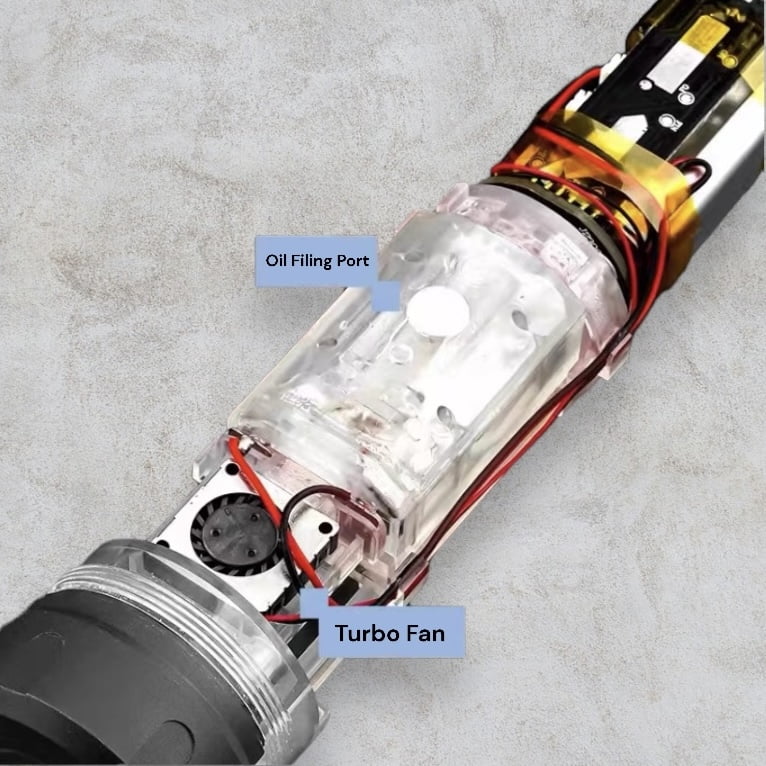 Metal Rainbow Tracer Unit Silencer with Smoke | SG Blast Tech
