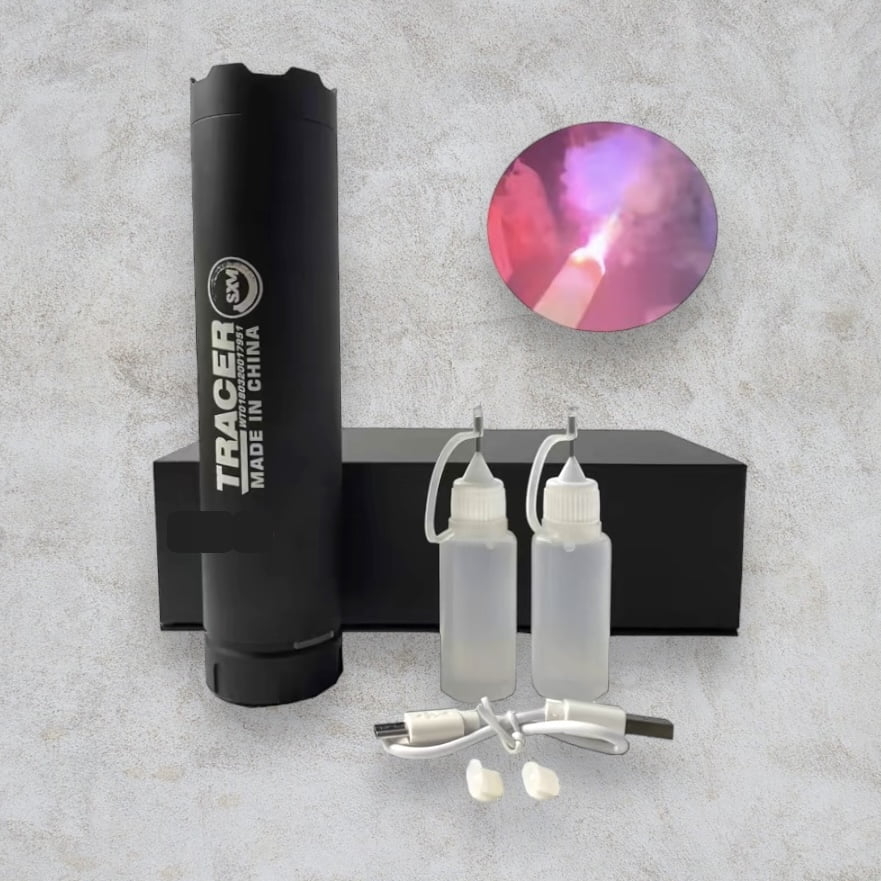 Metal Rainbow Tracer Unit Silencer with Smoke | SG Blast Tech
